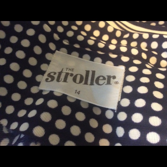 Stroller | Dresses | Vintage 96 Stroller Dress Polka Dot Poly 1214 ...